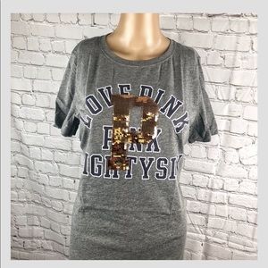 Victoria's Secret | Tops | Victorias Secret Pink Bling Tshirt Eighty ...